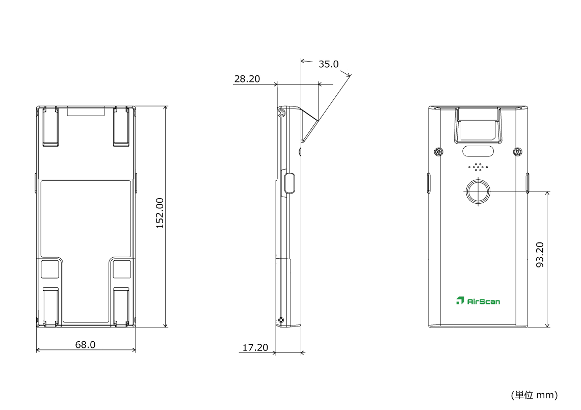 AirScan Jacket ジャケットタイプ コードリーダ｜ウェルコムデザイン